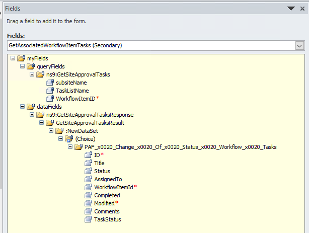 Display Approval Tasks on InfoPath Form - Charles' Blog